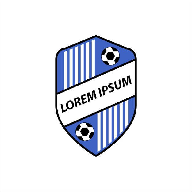 Vibrant Soccer Crest with Striped Design and Text | Jiffy Designs