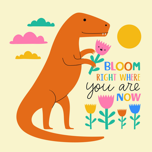 Colored Inspirational And Motivational Spring Typography Poster ...