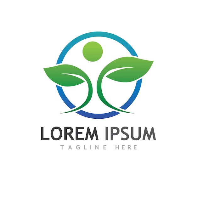 Vibrant Nature-Inspired Emblem with Leaf and Circle Motifs | Jiffy Designs