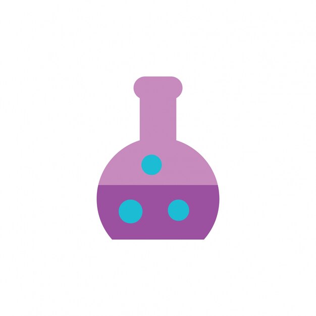 Minimalist Purple Bottle Icon with Blue Polka Dots | Jiffy Designs