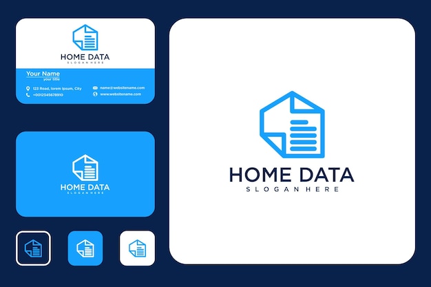 Streamlined Home Data Management Logo and Business Card Design | Jiffy ...