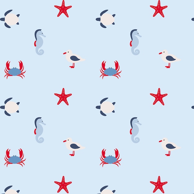 Vibrant Nautical Motifs: A Playful Collection of Sea-Inspired Icons ...