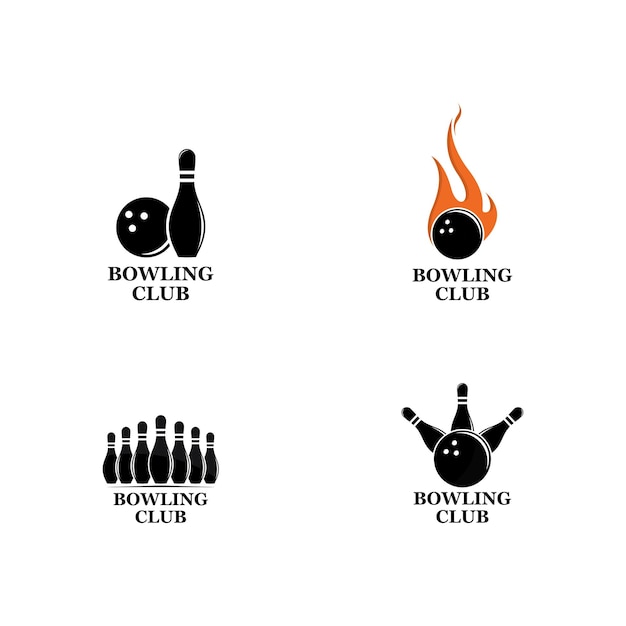 Vibrant Bowling Club Emblem Collection with Iconic Symbols | Jiffy Designs
