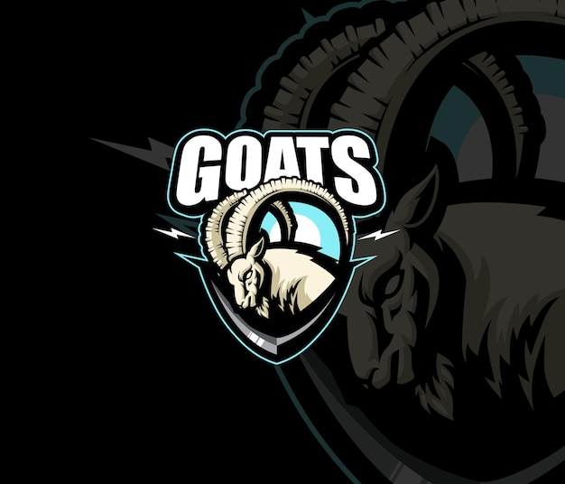 Powerful Goats Logo with Fierce Ram Emblem | Jiffy Designs