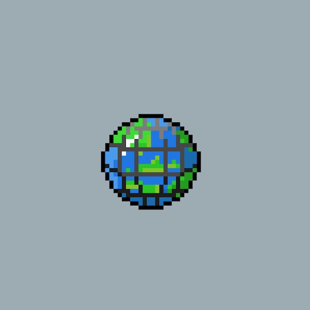 Vibrant Pixel Globe: A Colorful World at Your Fingertips | Jiffy Designs