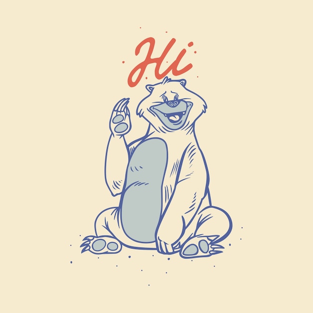 Cheerful Cartoon Meerkat Waving Friendly Greeting | Jiffy Designs