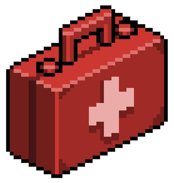Vibrant Pixel First Aid Kit Illustration | Jiffy Designs