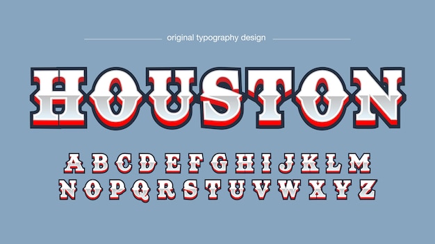 Vibrant and Retro Houston-Inspired Typography Design | Jiffy Designs