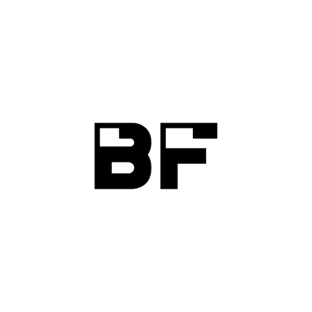 Minimalist Bold BF Monogram Logo Design | Jiffy Designs