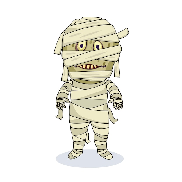 Spooky Mummy Creature with Beady Eyes and Bandaged Limbs | Jiffy Designs