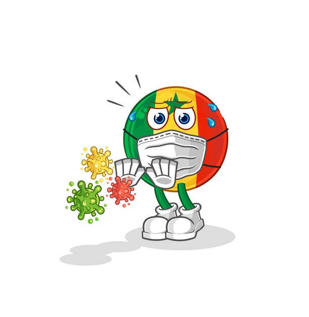 Vibrant Cartoon Character Battling Coronavirus | Jiffy Designs