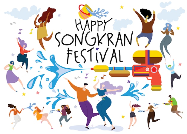 Vibrant Celebration of the Happy Songkran Festival | Jiffy Designs