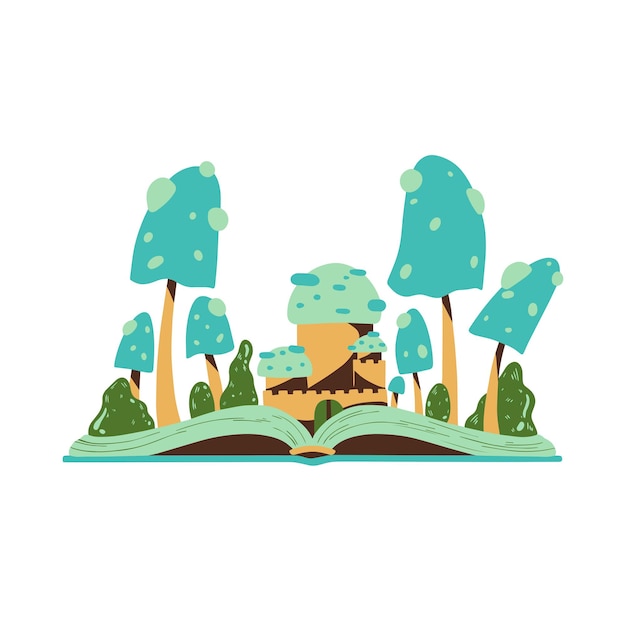 Enchanted Forest Storybook Landscape with Magical Elements | Jiffy Designs