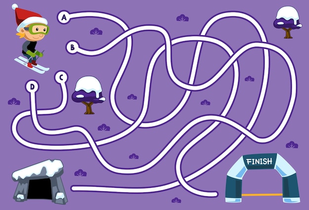 A Whimsical Winter Wonderland Maze Adventure | Jiffy Designs