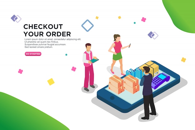 Colorful Customers Completing Online Purchases on Mobile Device | Jiffy ...