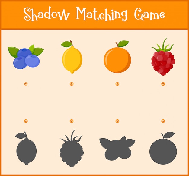 Vibrant Fruit Shadows: A Playful Matching Challenge | Jiffy Designs