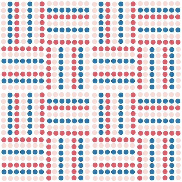 Vibrant Geometric Dot Pattern with Interlocking Shapes | Jiffy Designs