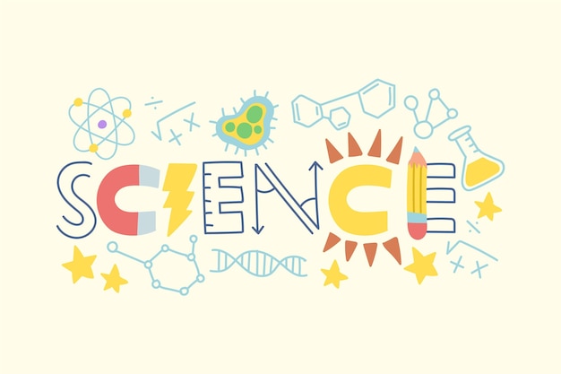 Vibrant Science-Themed Doodle with Playful Icons | Jiffy Designs