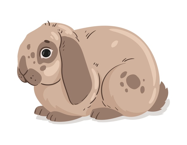 Adorable Spotted Bunny in Neutral Tones | Jiffy Designs