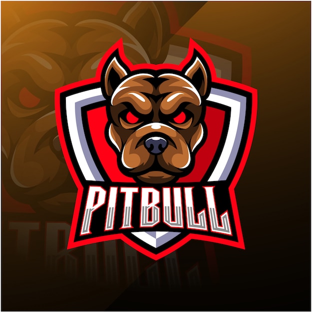 Fierce Pitbull Mascot Emblem in Bold Shield Design | Jiffy Designs