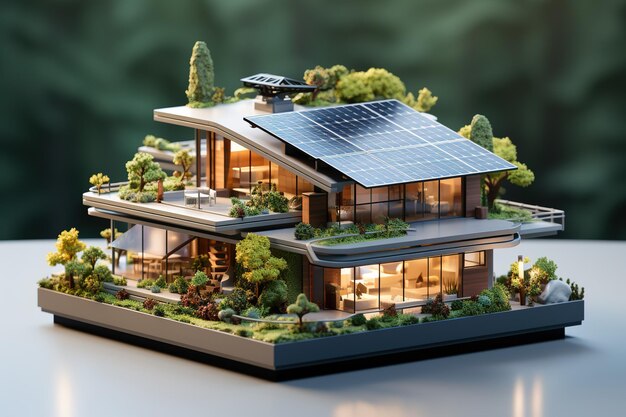 Eco-Friendly Solar-Powered Miniature Sustainable Home | Jiffy Designs