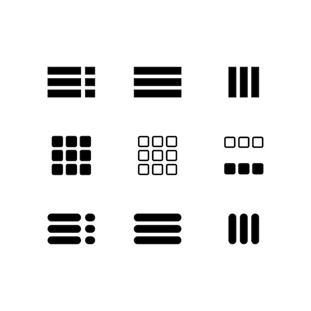 Versatile Monochrome Graphic Symbols Collection | Jiffy Designs