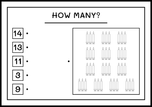 Counting Candles: A Visually Engaging Math Exercise | Jiffy Designs
