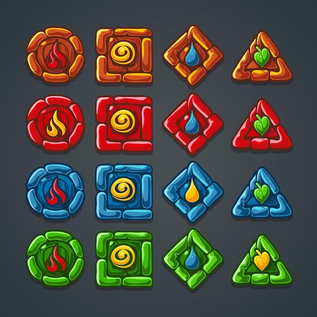 Vibrant Elemental Symbols Collection for Creative Design | Jiffy Designs