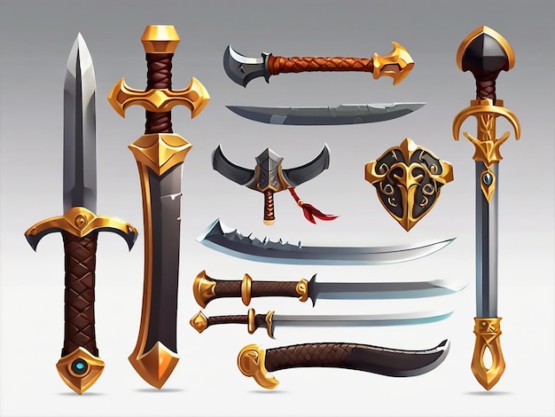 Captivating Collection of Ornate Fantasy Weapons and Armor | Jiffy Designs