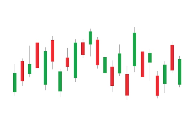 Vibrant Candlestick Chart: Tracking Market Trends and Fluctuations | Jiffy