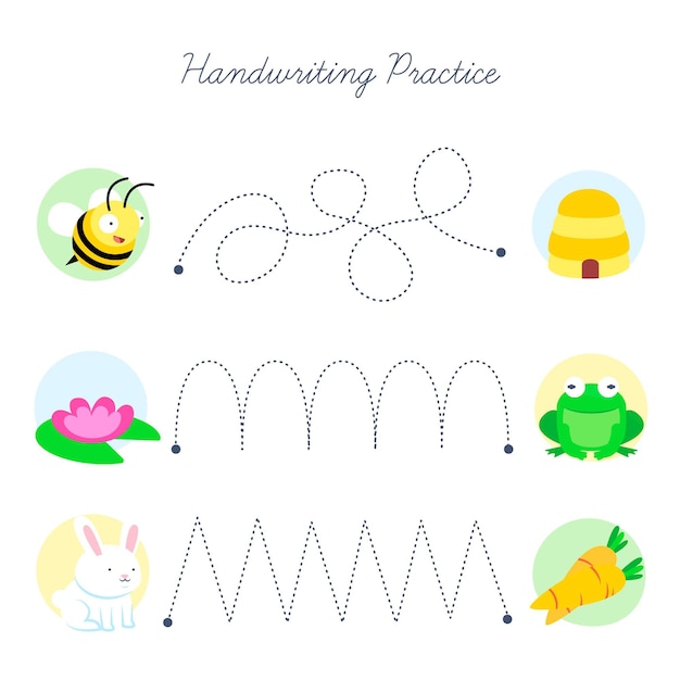 Engaging Handwriting Practice with Charming Illustrations | Jiffy Designs