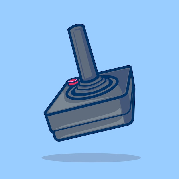 Retro Gaming Joystick in Sleek Gray Design | Jiffy Designs