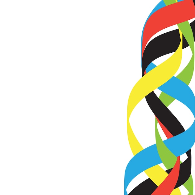 Vibrant Overlapping Ribbons in Bold Colors | Jiffy Designs