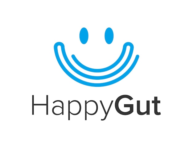 Vibrant Blue Smiley Face with Playful Waves | Jiffy Designs