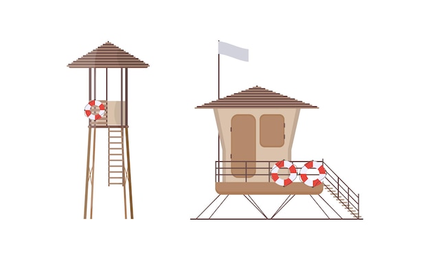 Charming Lifeguard Towers with Floral Accents | Jiffy Designs
