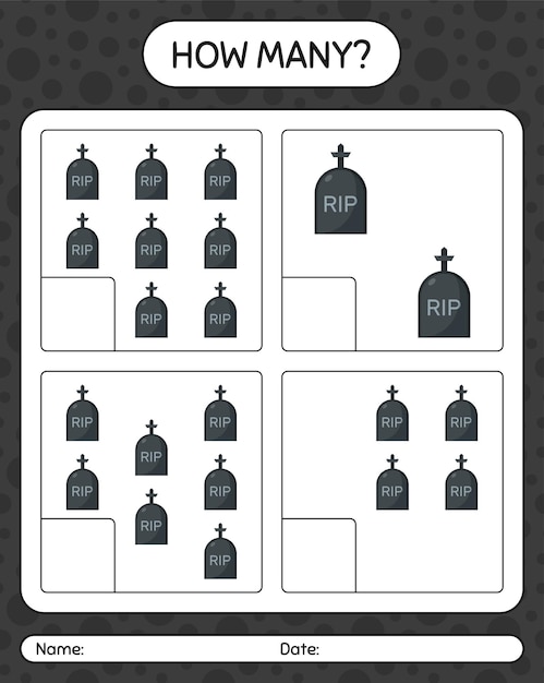 Counting Tombstones: A Spooky Math Challenge | Jiffy Designs