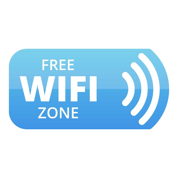 Inviting Free WiFi Zone Signage with Wireless Icon | Jiffy Designs