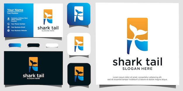 Vibrant Shark Tail Logo and Branding Collection | Jiffy Designs