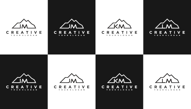 Minimalist Mountain Logos in Sleek Monochrome Design | Jiffy Designs