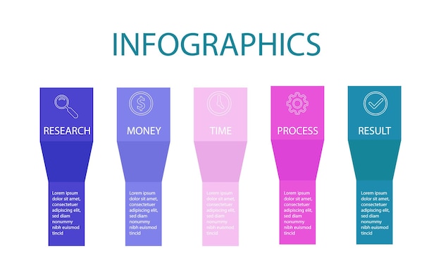 Vibrant Infographic Visualizing Key Business Concepts and Metrics ...