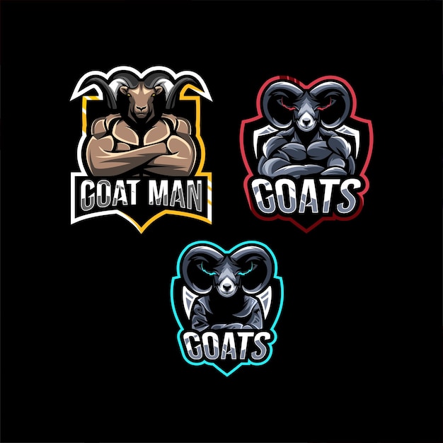 Captivating Goat-Themed Emblem Collection with Vibrant Designs | Jiffy ...