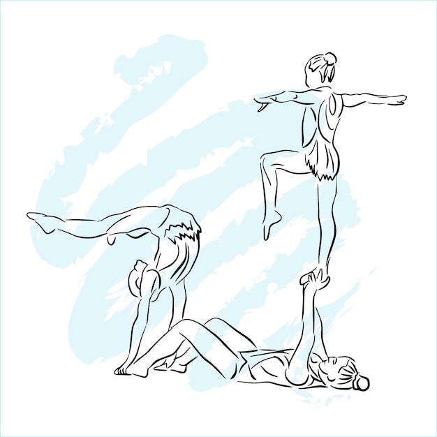 Graceful Figures in Motion: A Minimalist Dance Performance | Jiffy Designs