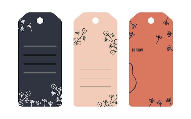 Delicate Floral Gift Tags with Minimal Designs | Jiffy Designs