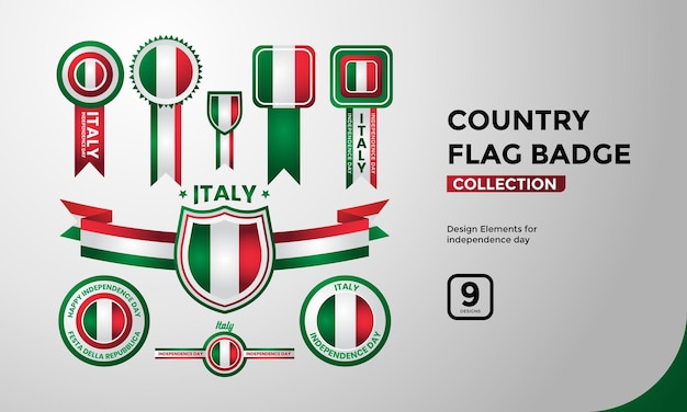 Vibrant Collection of Italian National Flag Emblems and Symbols | Jiffy ...