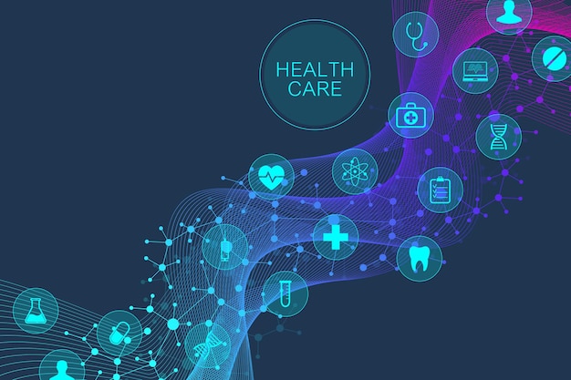 Vibrant Healthcare Icons Forming a Interconnected Network | Jiffy Designs