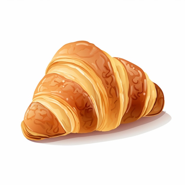 Freshly Baked Croissant with Intricate Patterns | Jiffy Designs
