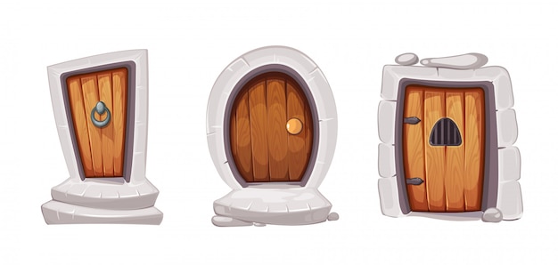 Charming Collection of Whimsical Wooden Doors for Fantastical Scenes ...