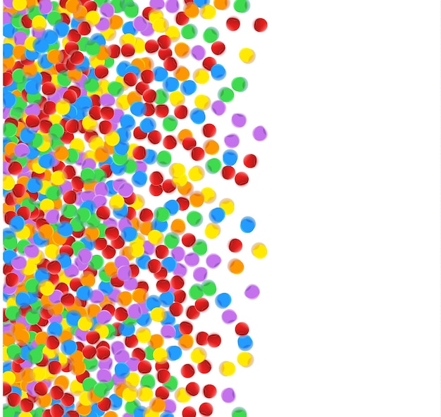Vibrant Polka Dot Explosion of Colorful Confetti | Jiffy Designs