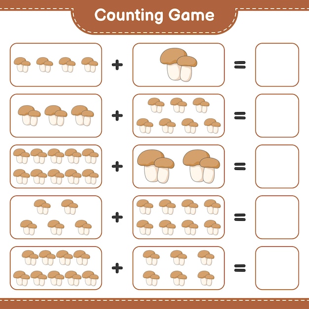 Charming Mushroom Collection for Counting and Math Fun | Jiffy Designs