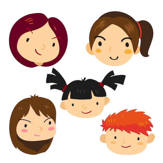 Diverse Collection of Vibrant Cartoon Character Portraits | Jiffy Designs